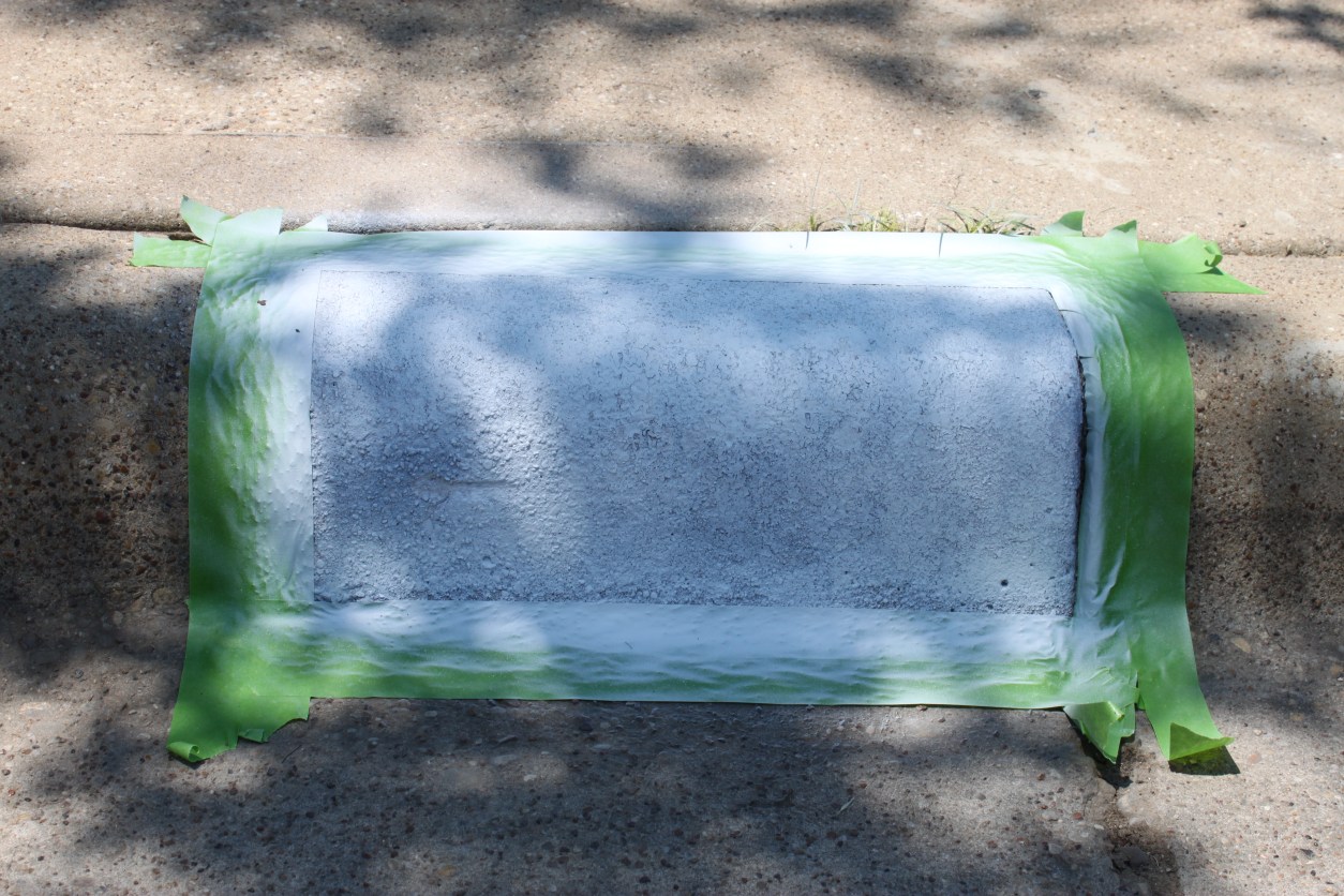 Spray Painted Curb Numbers | THE CAVENDER DIARY