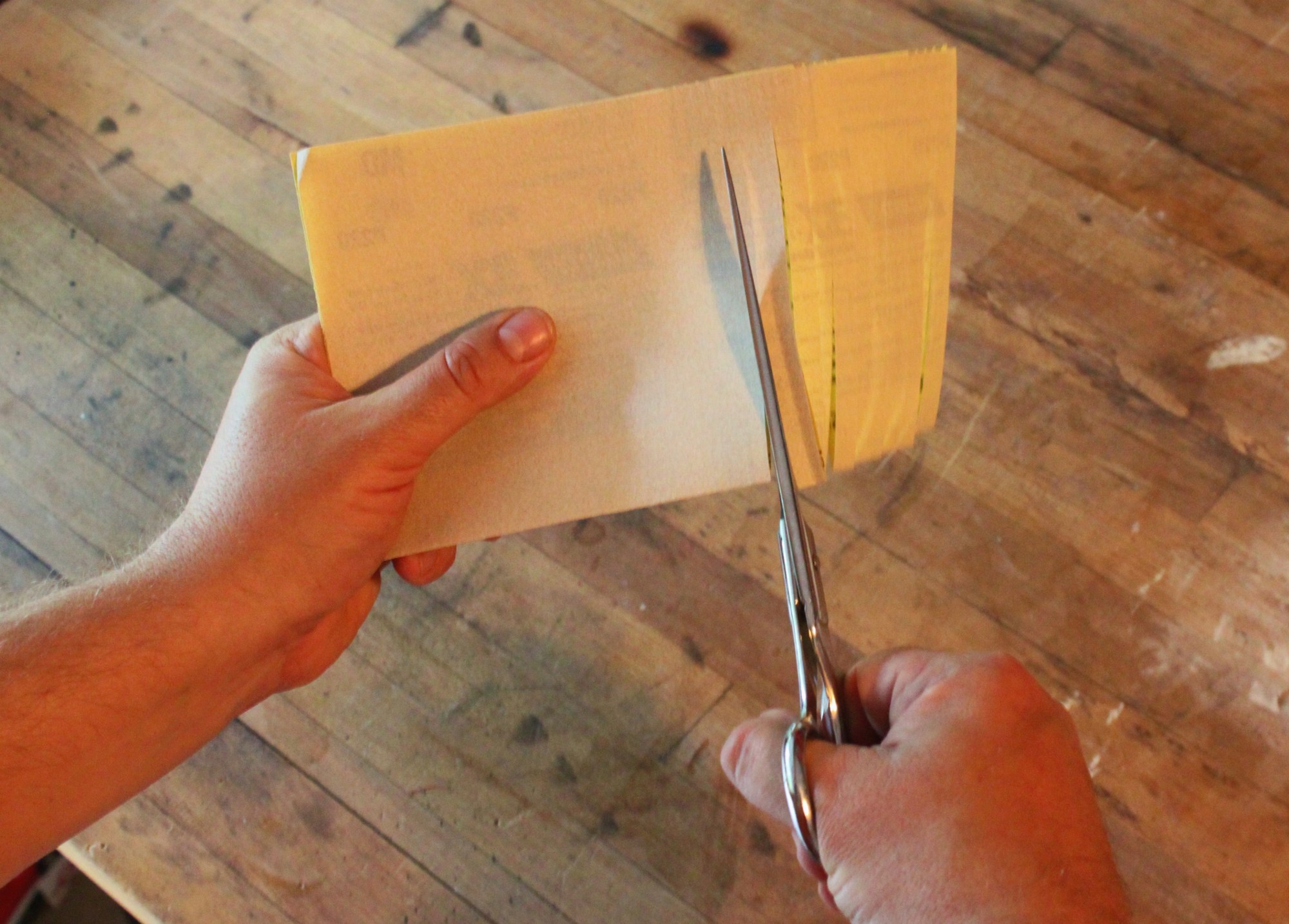 Sharpen Scissors with Sand Paper | THE CAVENDER DIARY