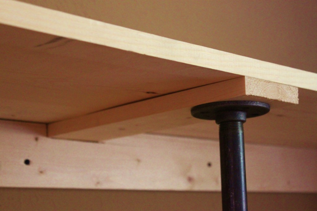 How to Build Plumbing Pipe Shelves | THE CAVENDER DIARY